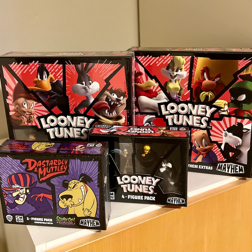 Looney Tunes Mayhem Deluxe Kickstarter Bundle | Spielbound Board Game Cafe